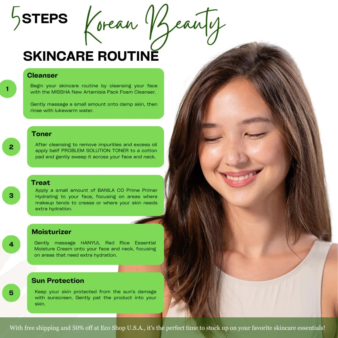 5 Steps Skin Care Routine – ECO SHOP U.S.A